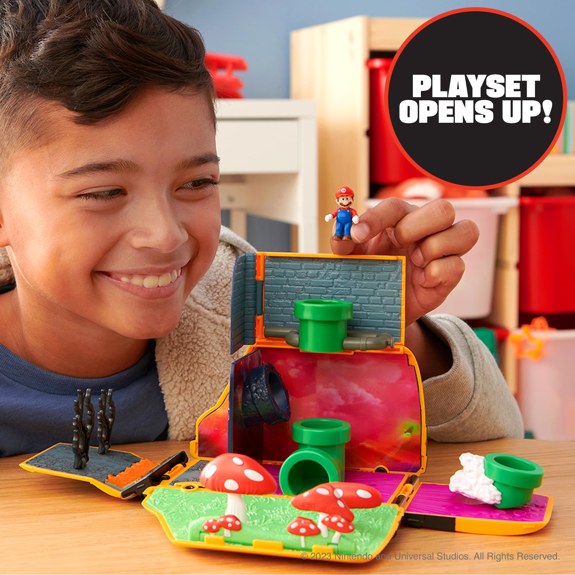 THE SUPER MARIO BROS. MOVIE β Van Playset with 1.25β Mini Mario Figure