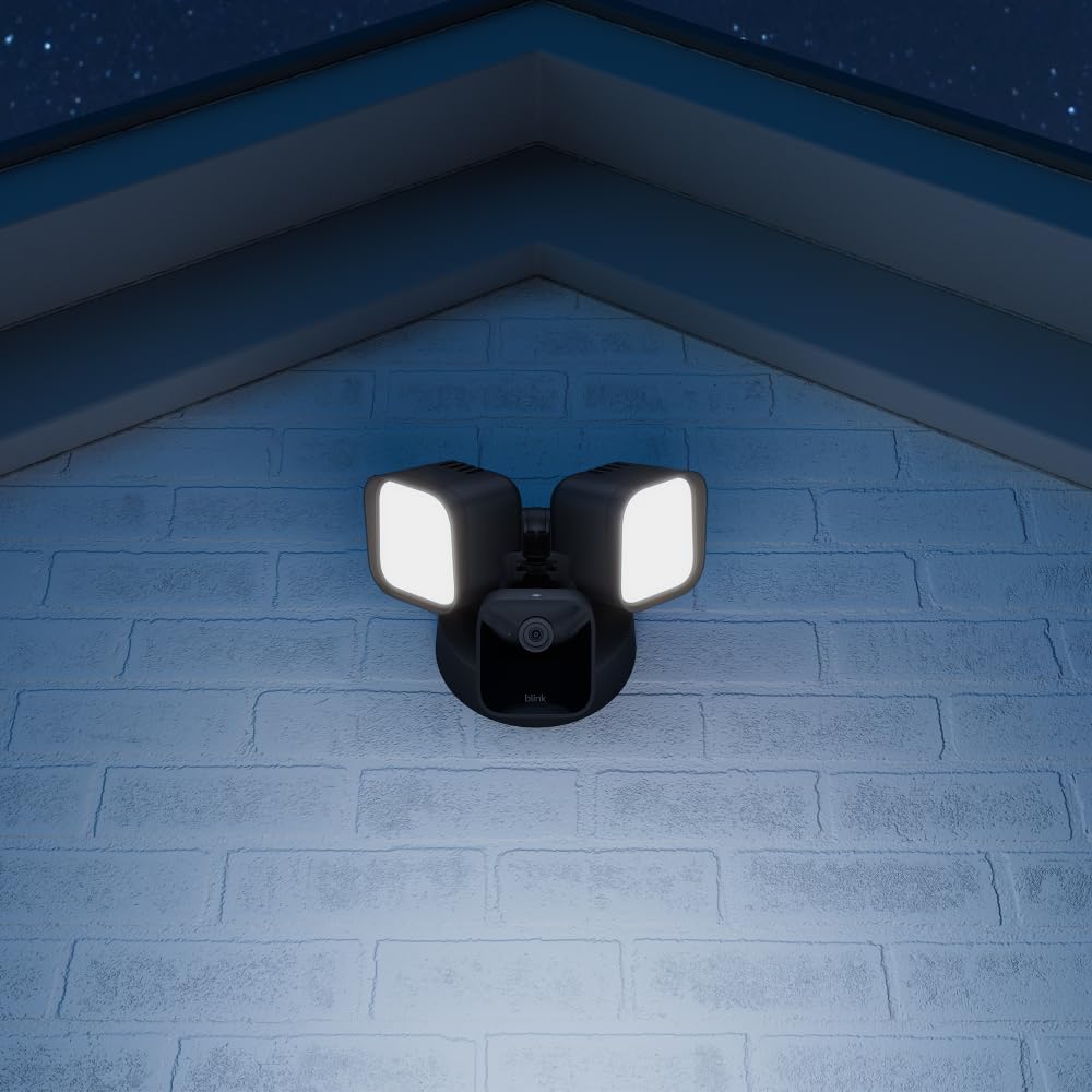 Blink Outdoor 4 (4th Gen) cameras + Wired Floodlight Camera + Mini Pan-Tilt Camera β HD live view, motion detection, two-way talk, set up in minutes, Works with Alexa