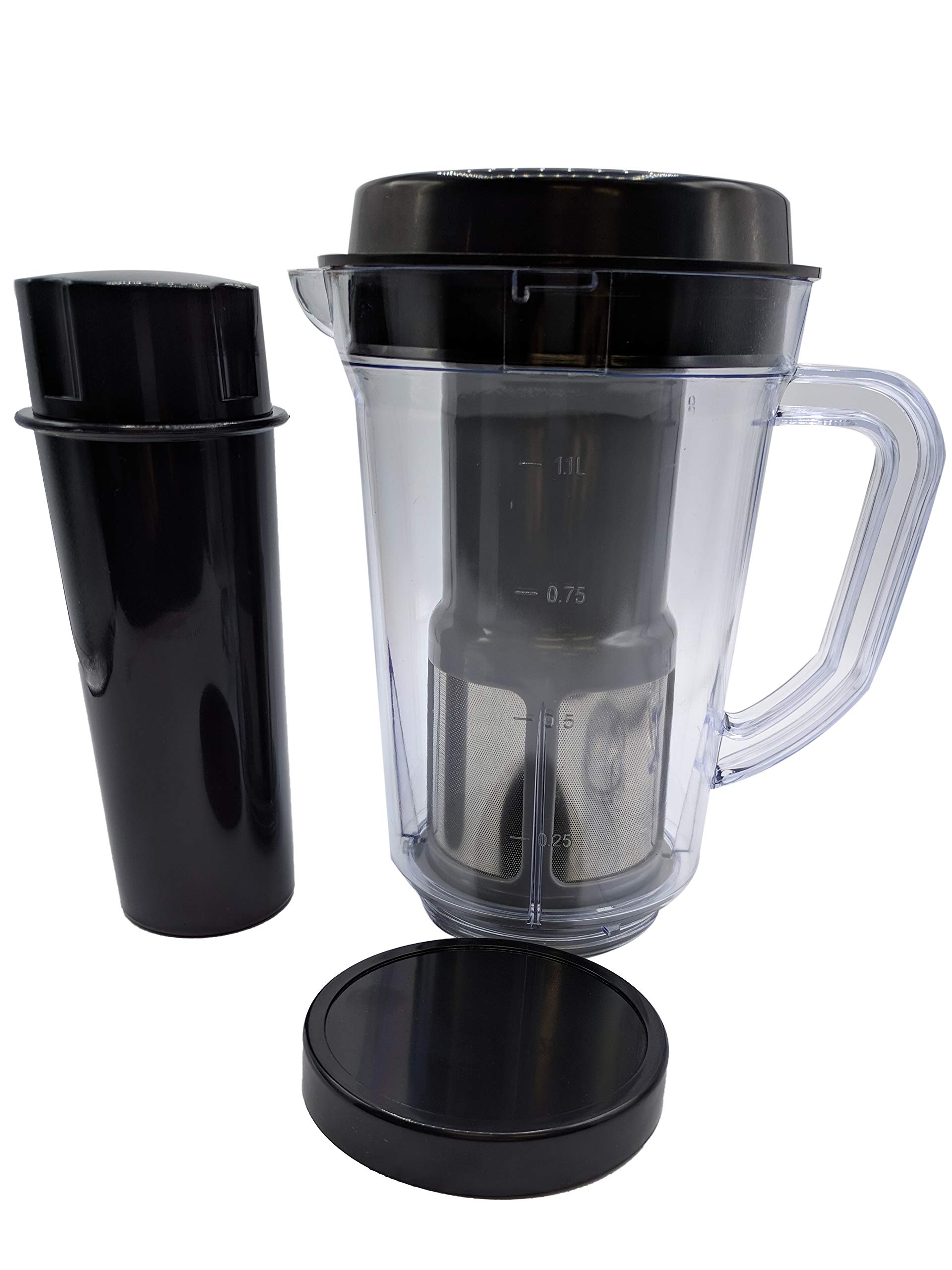 Blendin Replacement Fruit and Vegetable Juicer Attachment Pitcher Jar, Compatible with Magic Bullet Blender MB-1001, MB-1001B, MBR-1101, MBR-1701, MBR-1702, MBR-0301 Blender
