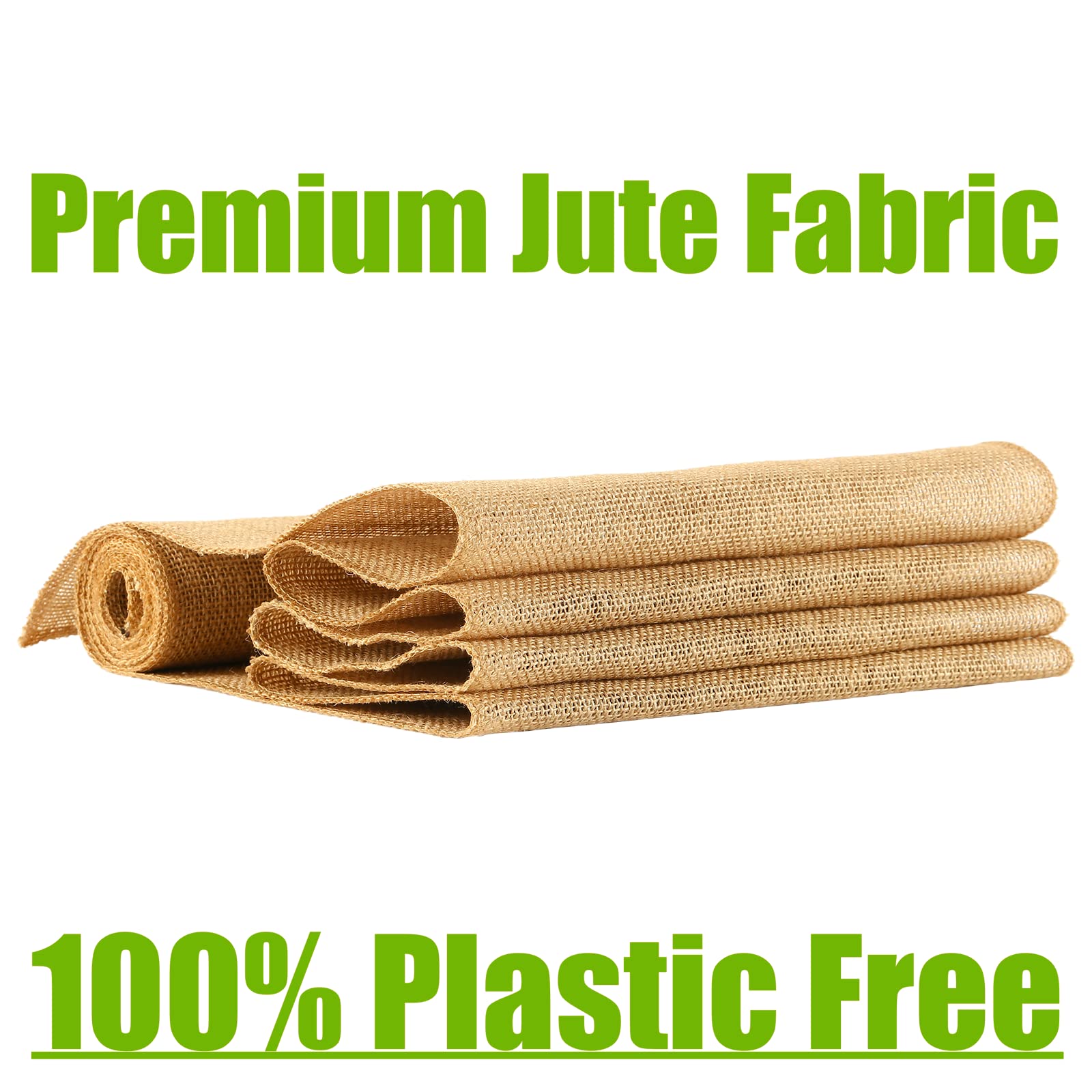 Burlap Table Runners 30x275cm丨Natural Rustic Decor for Weddings, Parties & Home Tablecloth丨Premium Jute Fabric Rolls丨Eco-Friendly Hessian Linens DIY Crafts by KENNUOCAT
