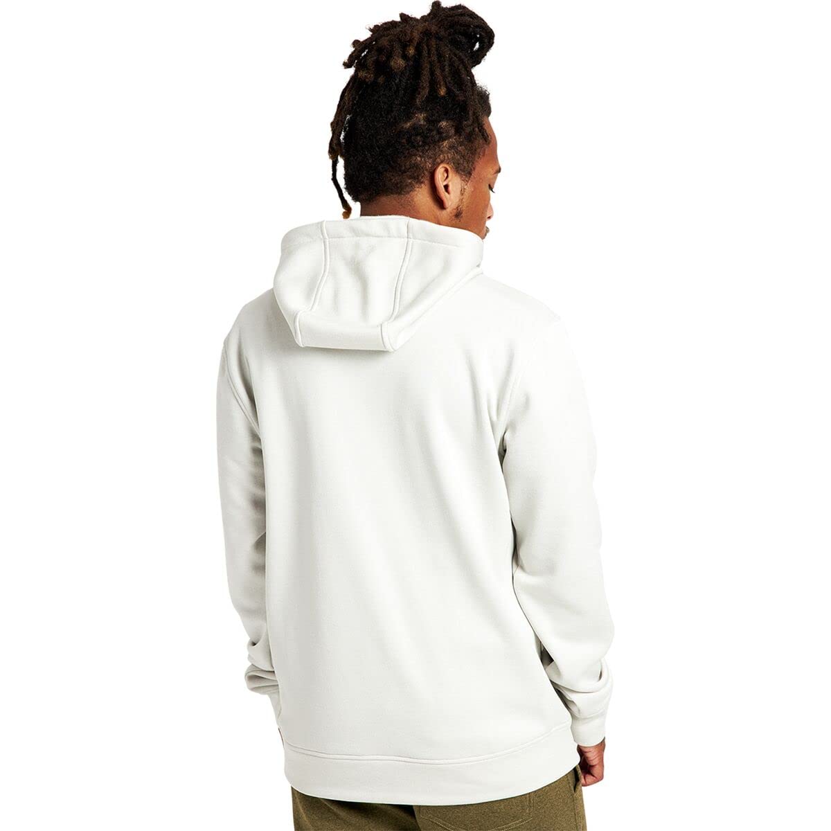 Burton Men's Standard Oak Pullover Hoodie, Stout White Heather, X-Large