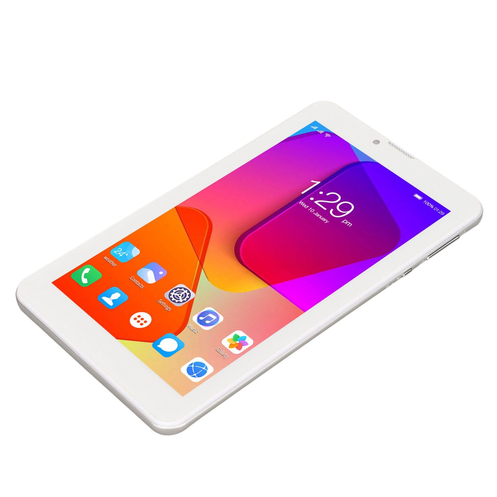 Bewinner 7 Inch Tablet for Android 10, 1280x800 IPS HD Screen, 2GB RAM 32GB ROM, Octa Core CPU, Dual SIM 3G Calling Tablet, Dual Band WiFi Tablet PC (US Plug)