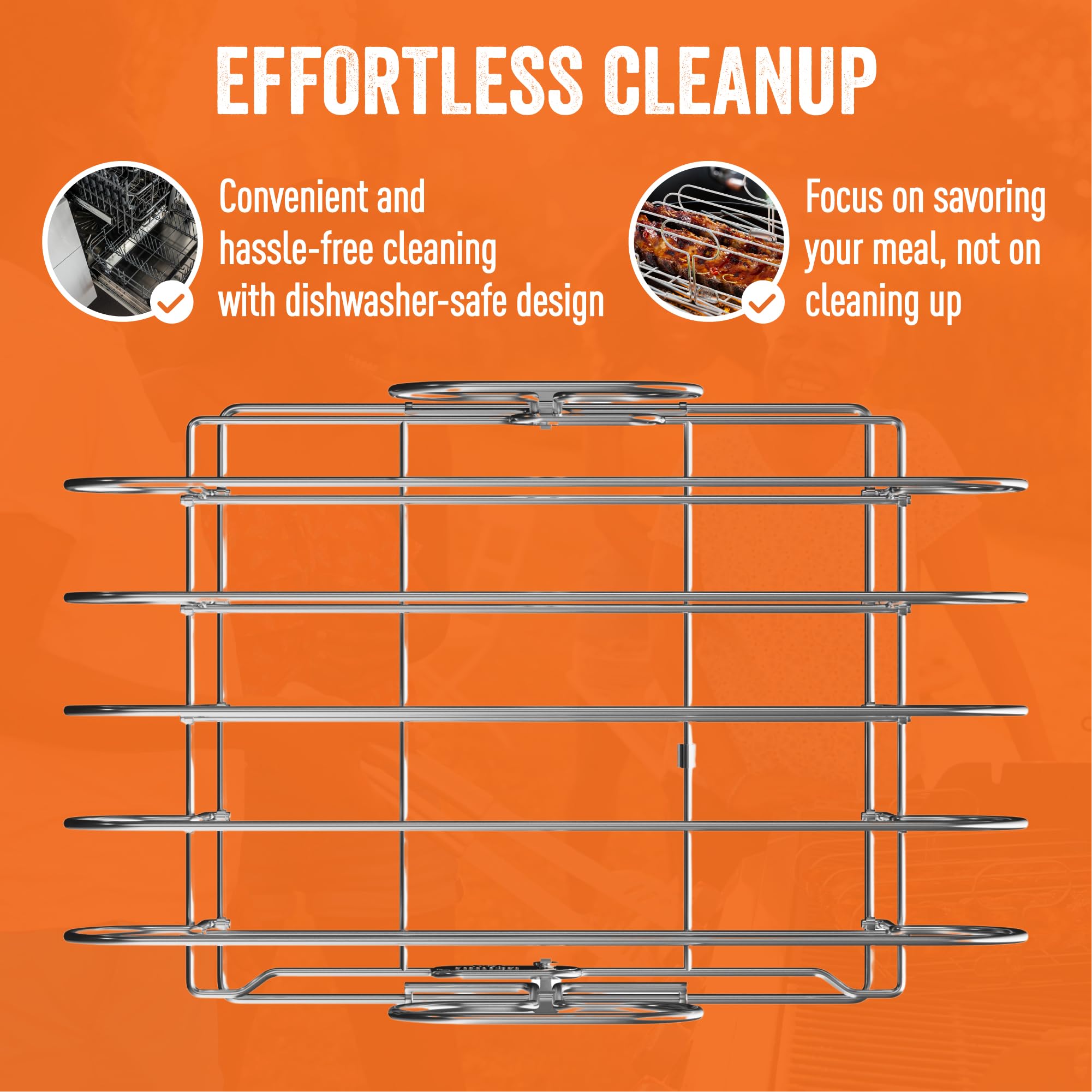 Yukon Glory Rib Racks for Grilling and Smoking | Rib Grilling Rack | Rib Holder for Smoker | BBQ Rib Rack | Grill Rack for Outdoor Grill | Grilling Accessories | BBQ Accessories