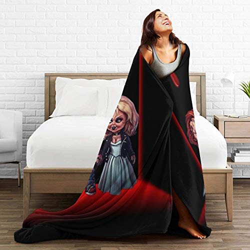 Horror Throw Blanket for Couch Sofa Or Horror Gift Bed Throw , Soft Fuzzy Plush Halloween Blanket, Luxury Flannel Lap Blanket, for All Seasons, 50''x40''