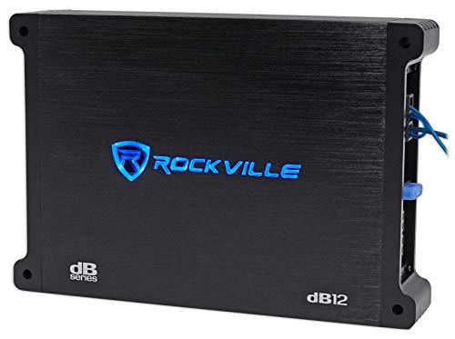 Rockville DK512 PACKAGE Dual 12" 2800w K5 Car Subwoofer Enclosure+DB12 Amplifier