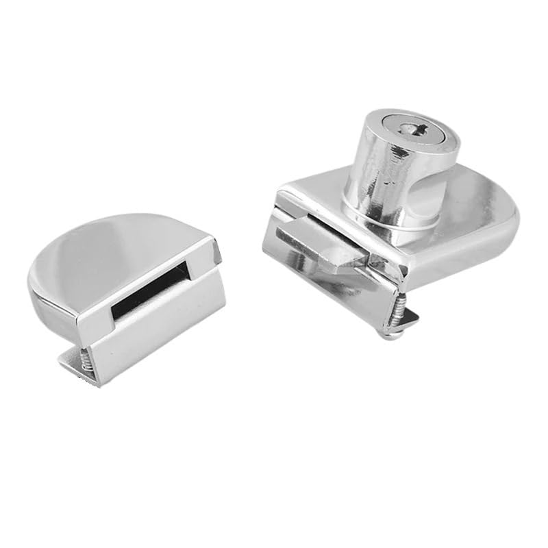 Cabinet Locks with Keys Double Door Lock with Key for Glass Door Lock Punch Free Display Cabinet Euro Cylinder Lock