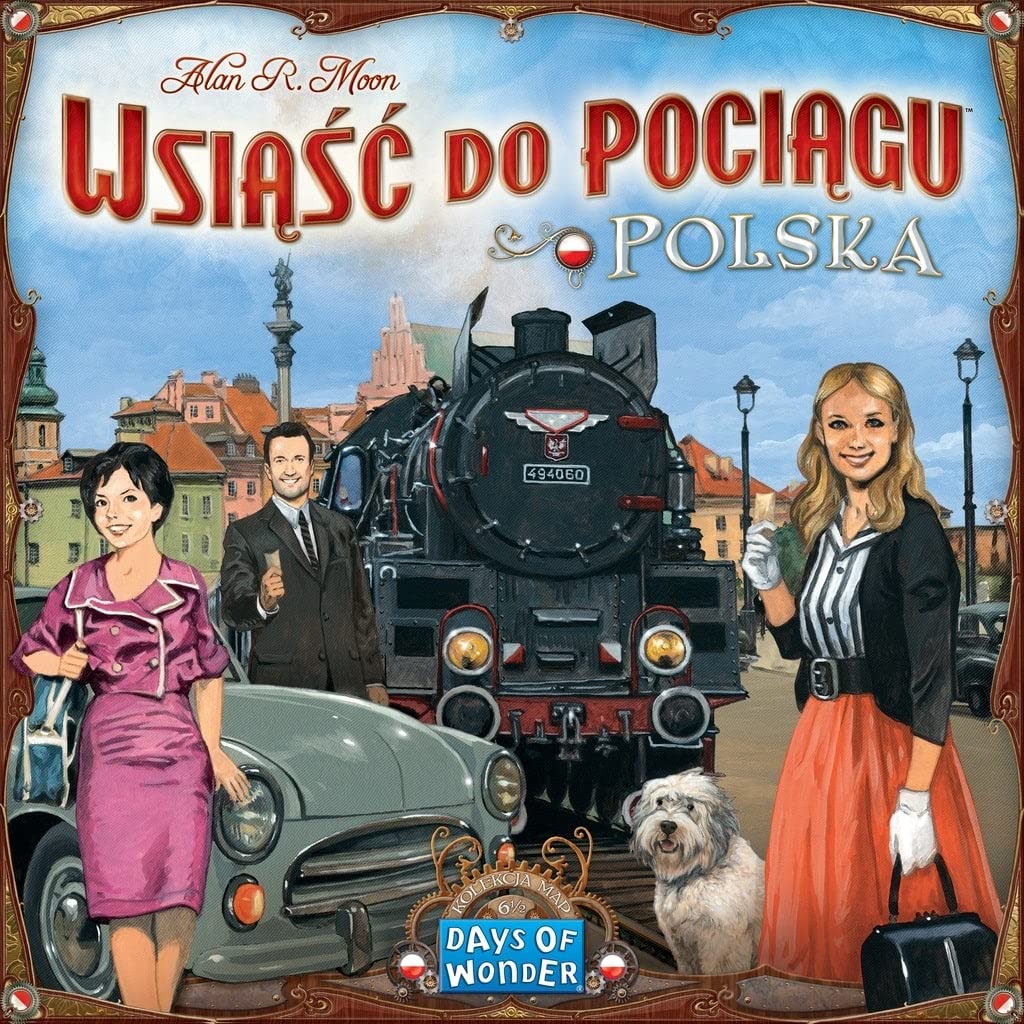 Ticket to Ride Poland Board Game | Train Themed Strategy Game | Fun Family Adventure Game for Adults and Kids | Ages 8+ |2-4 Players | Average Playtime 30-60 Minutes | Made by Days of Wonder
