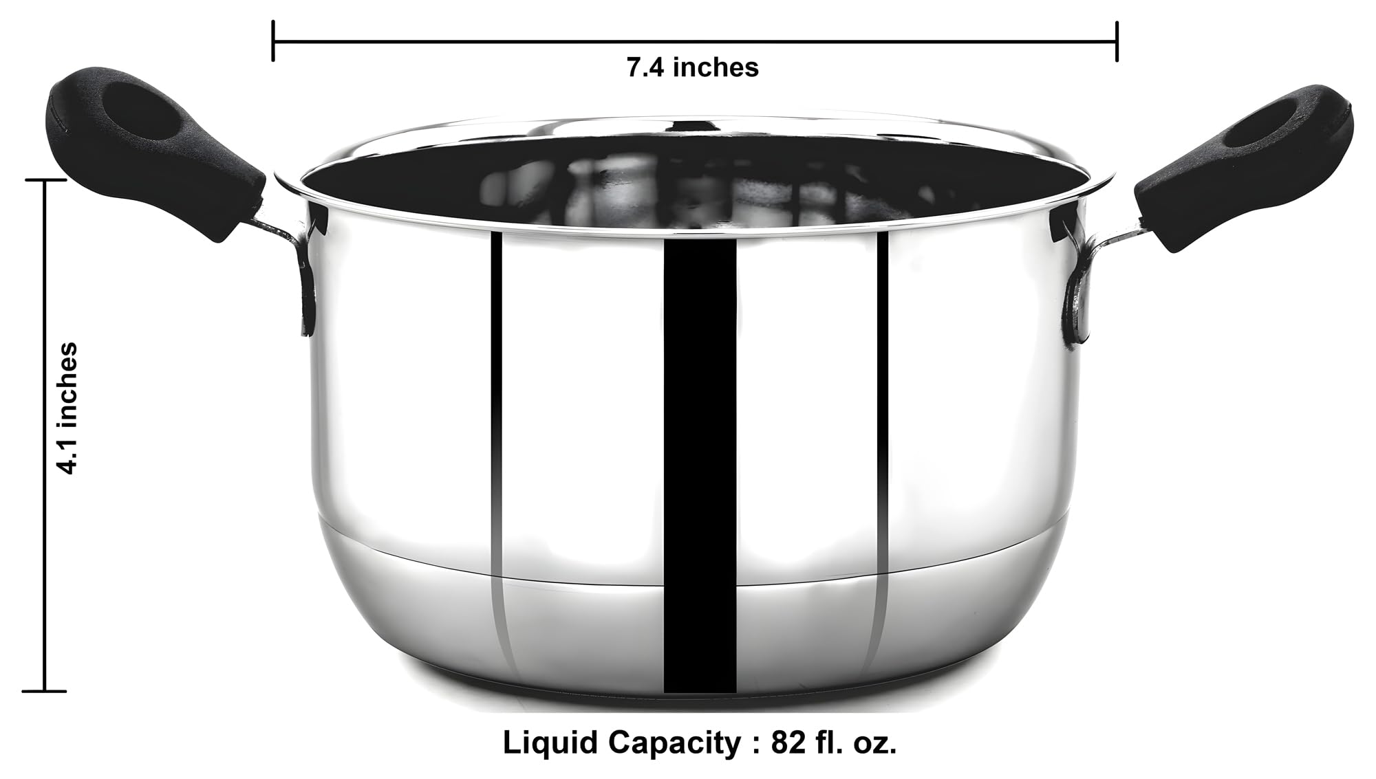 EasyShopForEveryone Stainless Steel Double Boiler for Stove Top, Molde Para Flan, Includes Inner Pan - Dishwasher Safe Flanera