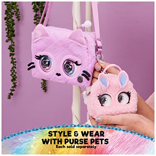 Purse Pets Micros, Denim Deerie Stylish Small Purse with Eye Roll Feature, Kids Toys for Girls Aged 5 and up