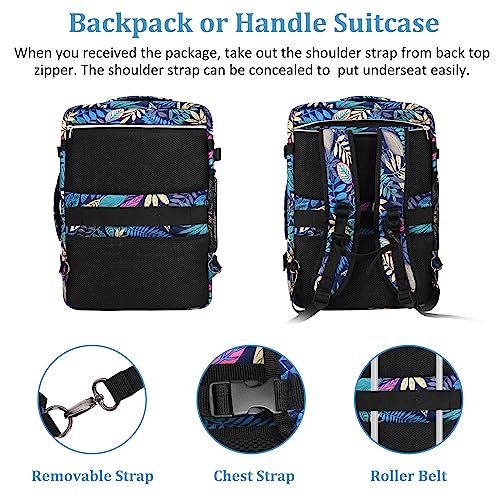 HXLGMD Carry on Backpack, 40L Flight Approved Travel Backpack with 3 Packing Bags, Expandable TSA Luggage Suitcase Backpack Overnight Weekender Daypack for Business College Hiking 15.6 inch Laptop