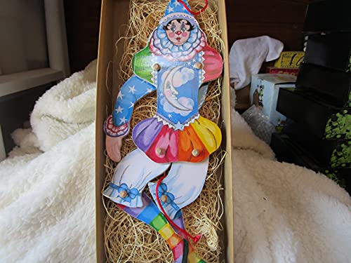 Vintage Terrie Floyd Jumping Jack in Box 17" Tall Laughing Moon Limited ed.1200/10,000