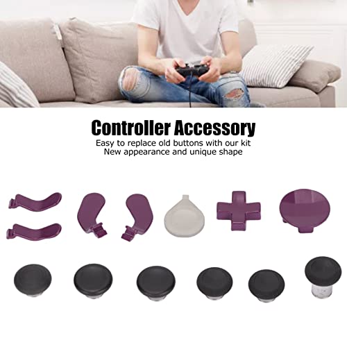 Controller Accessory Kit, Electroplating Gaming Accessory Replacement Parts Stainless Steel for Game Controller