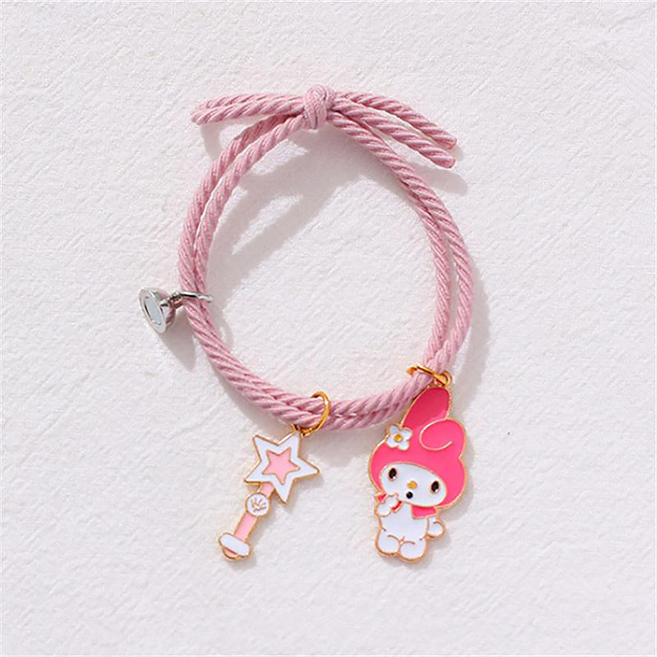 Bestie Couples Bracelets Mutual Attraction Relationship Matching Friendship His Hers Rope Bracelet Bff Best Friend Gift (Black)