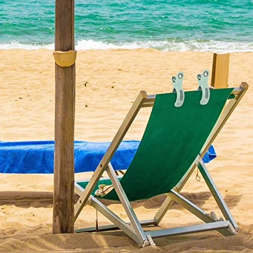 Linkidea Beach Towel Clips for Beach Chairs, Heavy Duty Laundry Clothes Pins Clips with Springs, Plastic Strong Beach Chair Clips Keep Towel from Blowing Away