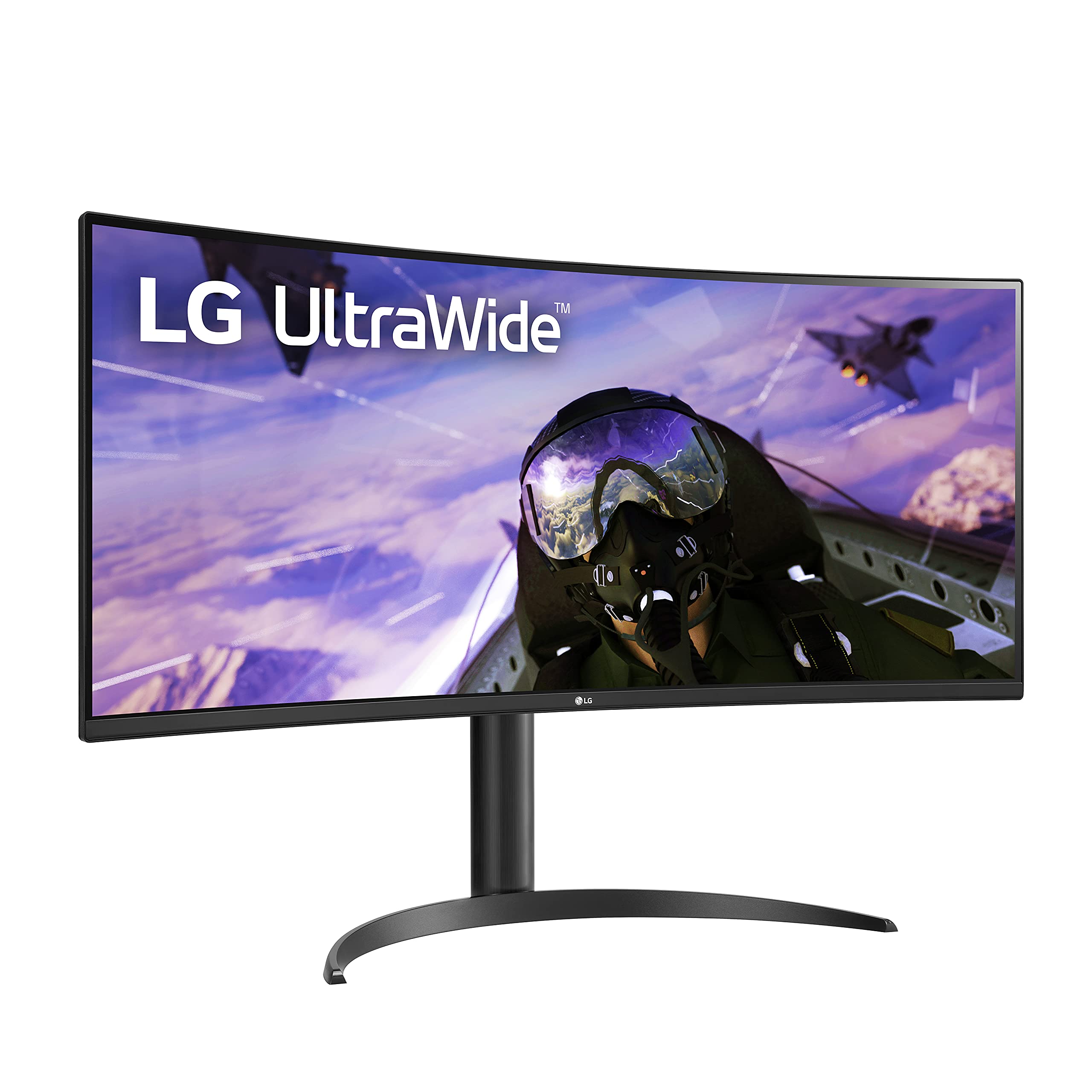 LG 34WP65C-B 34-Inch 21:9 Curved UltraWide QHD (3440x1440) VA Display with sRGB 99% Color Gamut and HDR 10 and 3-Side Virtually Borderless Display with Tilt/Height Adjustable Stand -Black (Renewed)