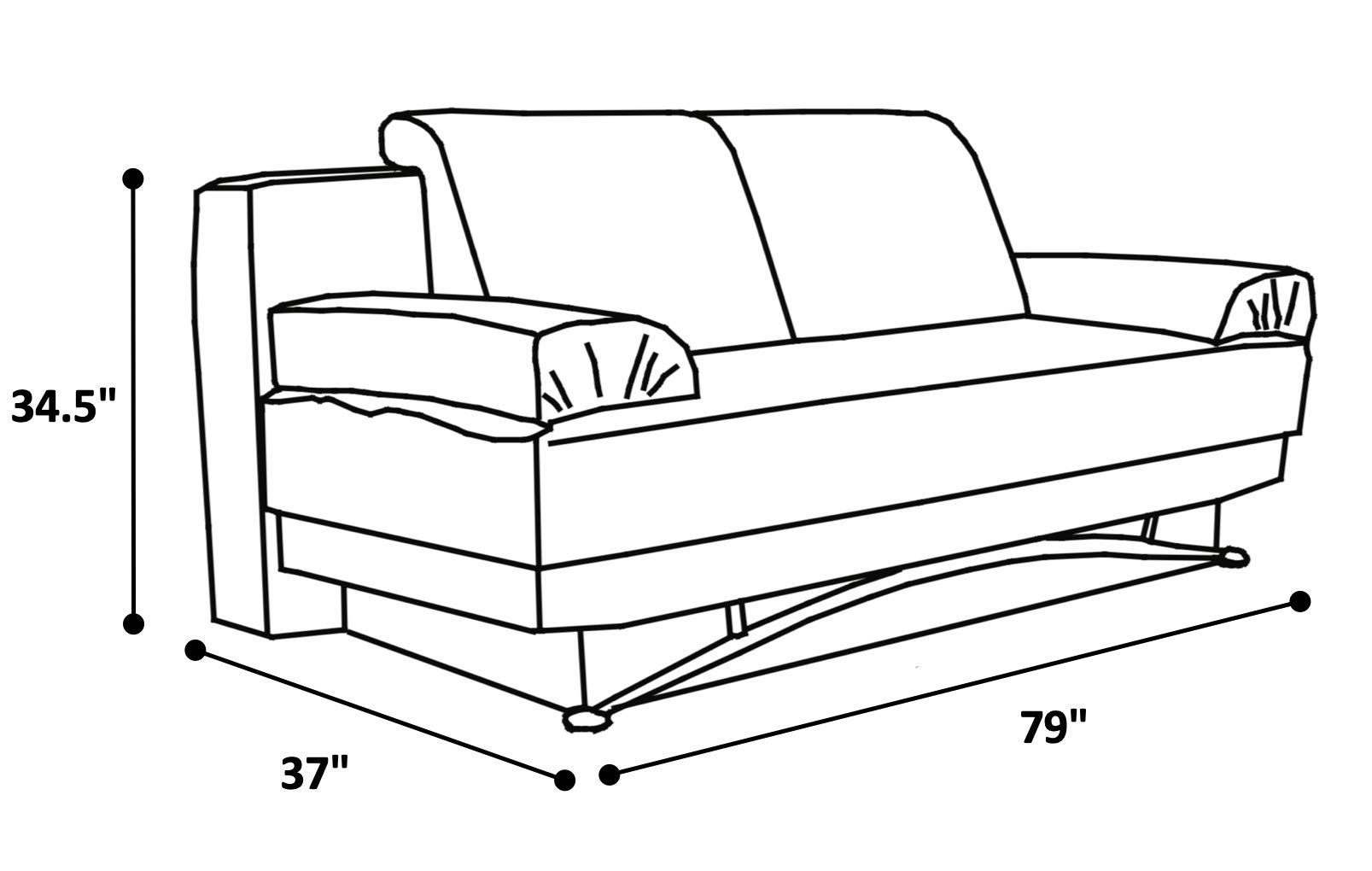 Istikbal Multifunctional Furniture Living Room Sofa Bed Fantasy Collection (Light Brown)