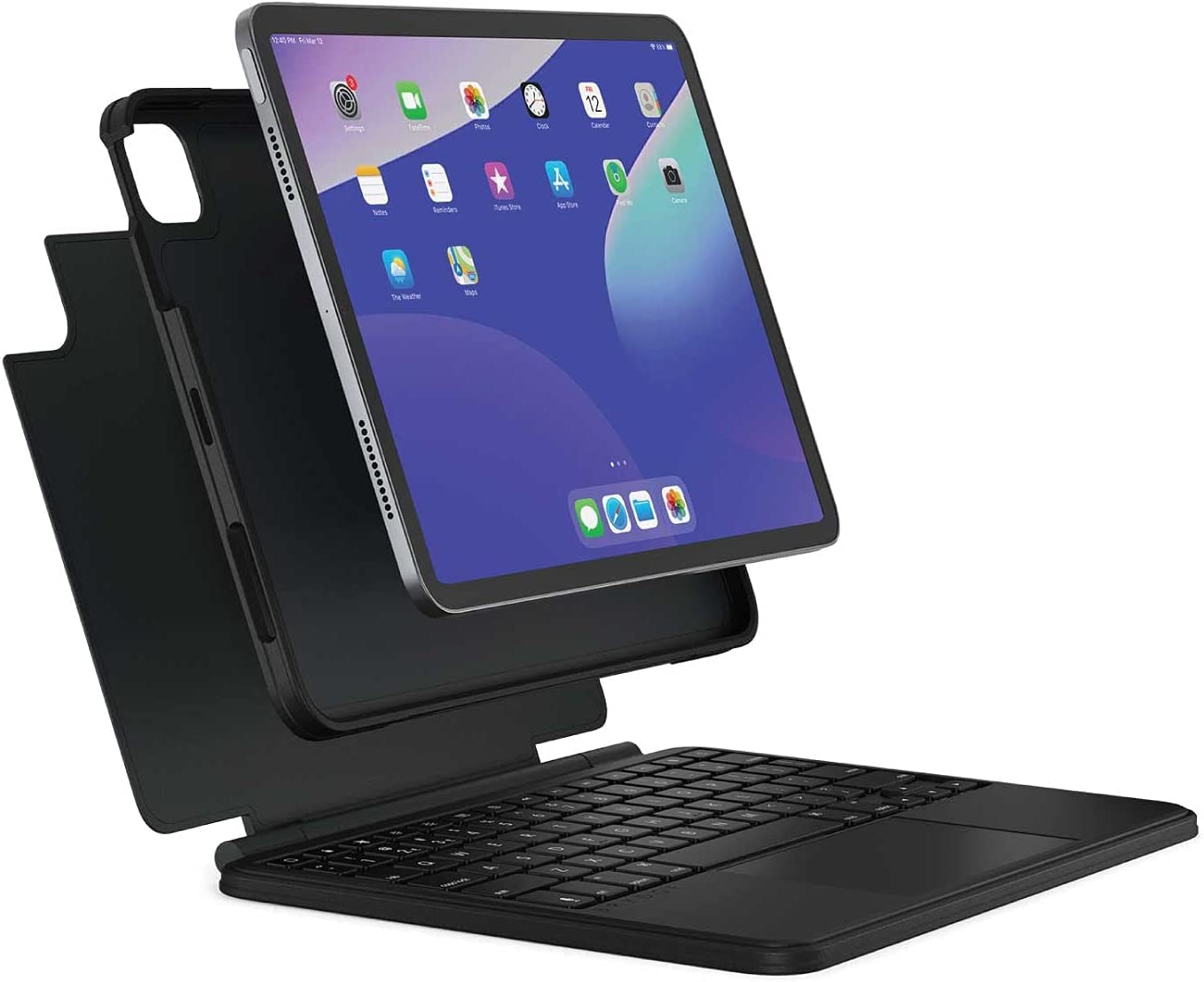Brydge Air MAX+ Wireless Keyboard Case with Multi-Touch Trackpad for iPad Air 5th (M1) and 4th Generation and iPad Pro 11-inch, Detachable Magnetic SnapFit Case (Refurbished)