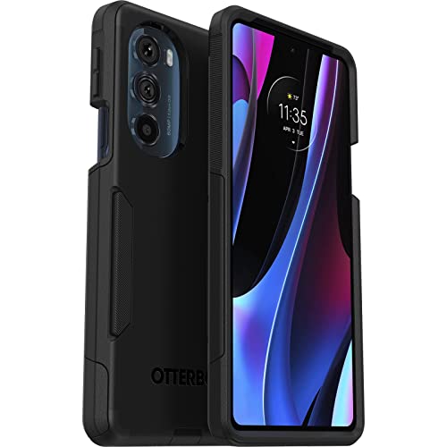 OtterBox Motorola Edge+ Commuter Series Case - BLACK, Slim & Tough, Pocket-Friendly, with Port Protection