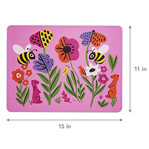 Munchkin® WildLove Reversible Silicone Placemat for Kids, 1pk, Bee