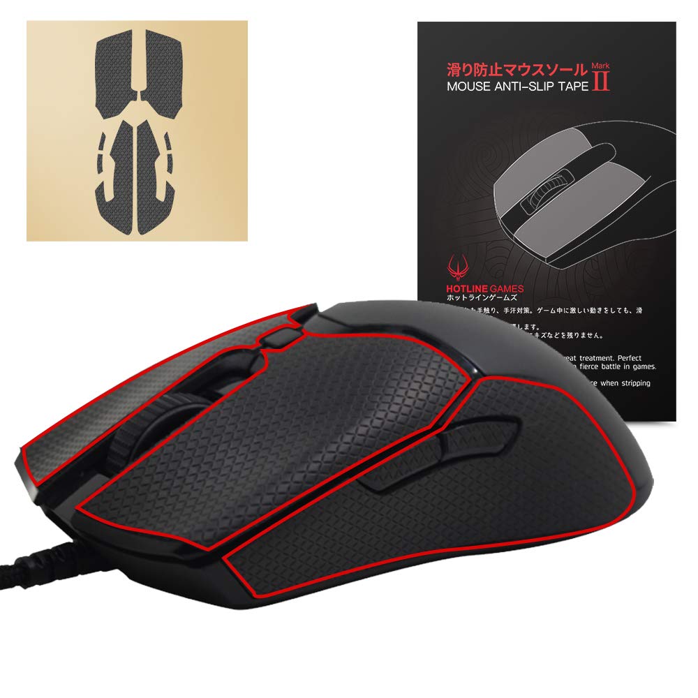 HOTLINEGAMES 2.0 Anti Slip Mouse Grip Tape Compatible with Razer Viper/Viper 8KHz / Viper Ultimate Gaming Mouse Skins,Sweat Resistant,Cut to Fit,Easy to Apply,Professional Mice Upgrade