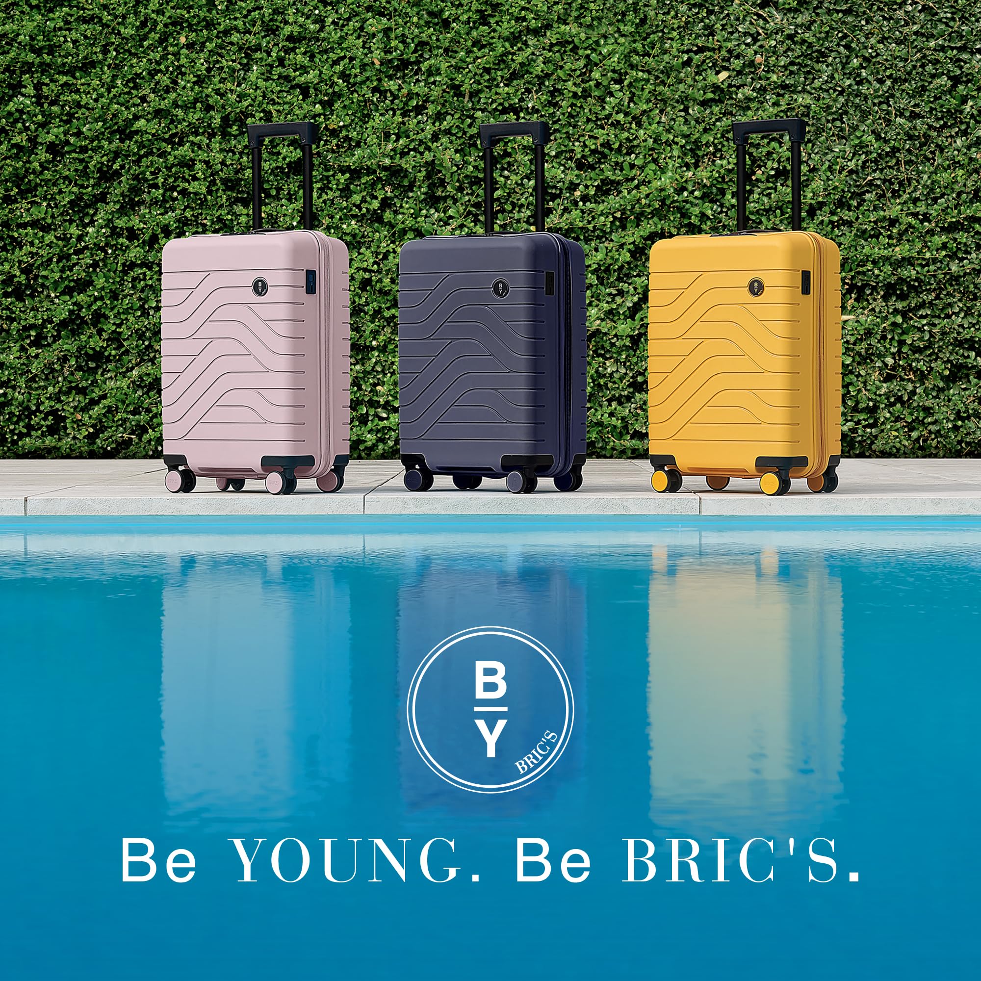 Bric's 28" Expandable Spinner Suitcase - Travel Luggage with TSA-Approved Lock and Hard Shell Exterior - B|Y Ulisse - Electric Blue