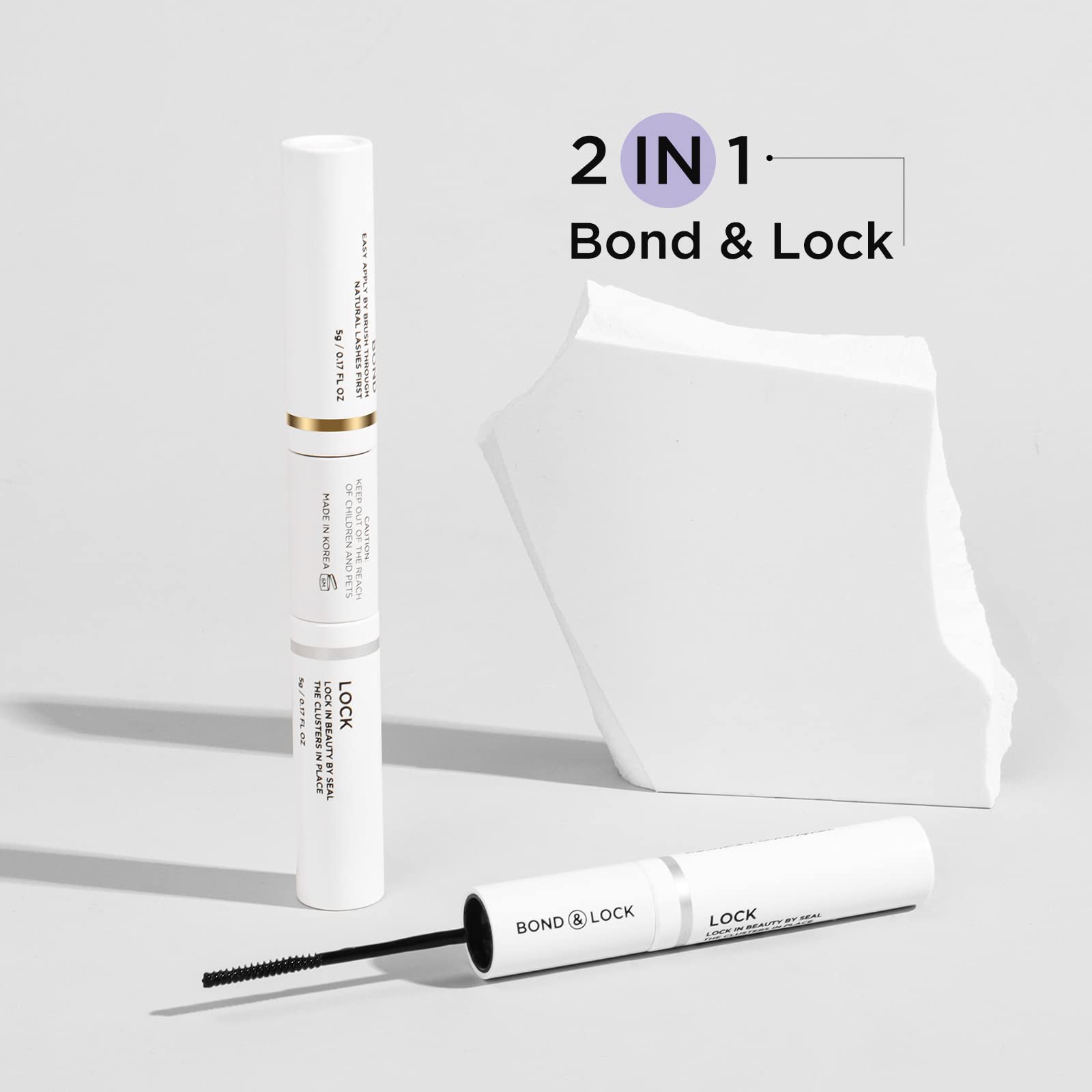BEYELIAN Eyelash Glue, Lash Glue, Clear False Eyelash Glue, Suitable for Sensitive Eyes, Latex Free,Waterproof, Strong Hold,5g