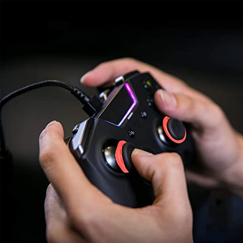 Murciful Silicone Soft Precision Rings Aim Assist Rings Motion Control Compatible with Playstation 5,Playstation 4,Xbox, Xbox one,Xbox Series X,Pc Gamepads,Power A(5 Black 5 White 5 red 5 Green)