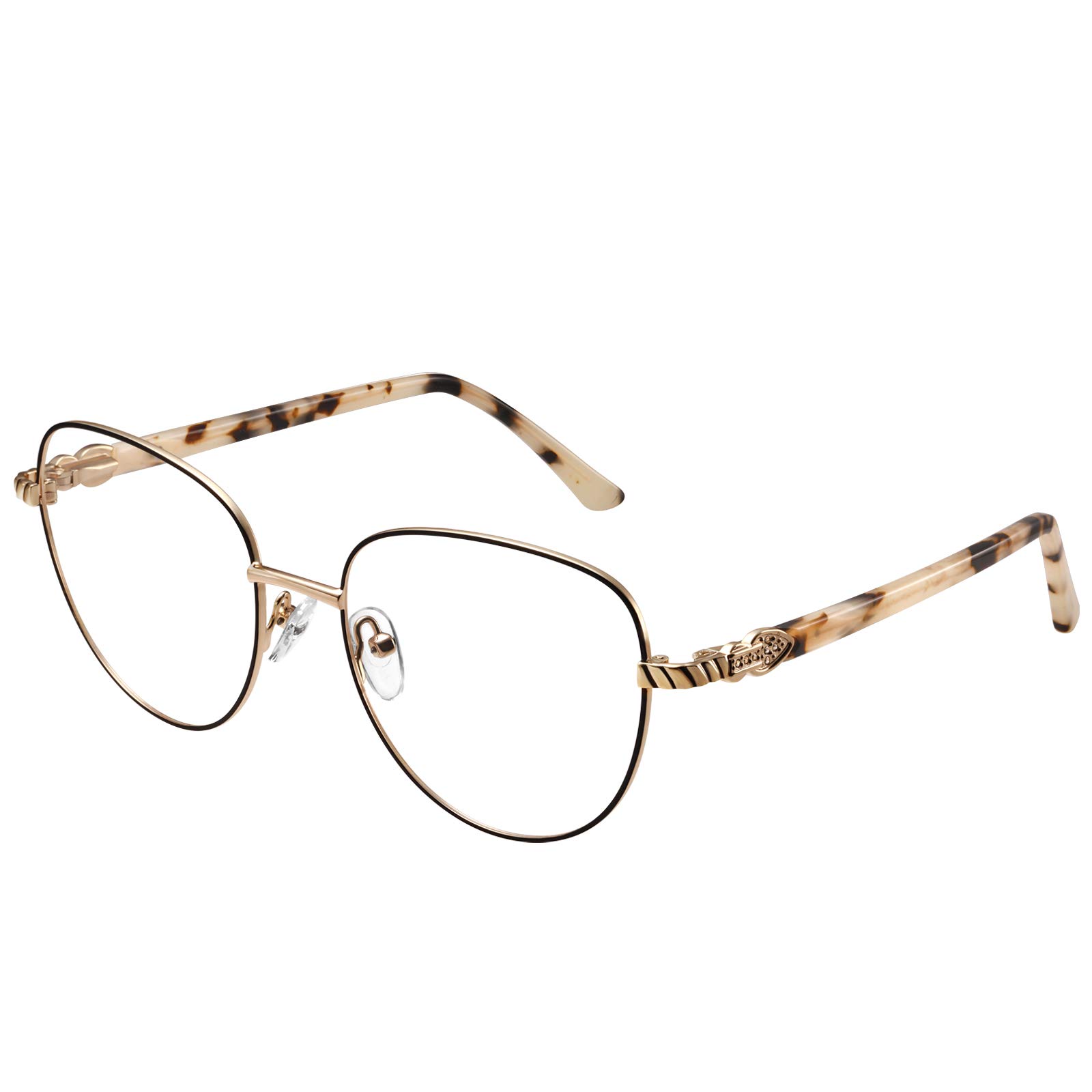 Blue Light Blocking Glasses Women,STGATN Vintage Cateye Computer Glasses Metal Eyeglasses Frame Anti Blue Ray Eyewear