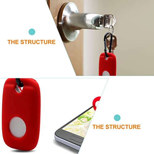 Locator Skin Protector Case 4pcs Compatible for Tile Pro 2022 Anti- Lost Loop with Keychain Ring Holder Tracker Finder Locator Anti- Lost Protector Holder