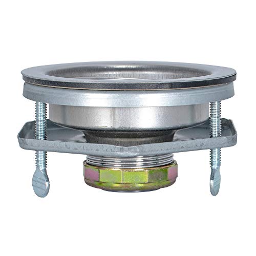 EZ-FLO Kitchen Sink Strainer with Flange and Die-Cast Slip-Joint Nut, Stainless Steel Fixed-Post Basket with 3-1/2 Inch to 4 Inch Opening, 30013