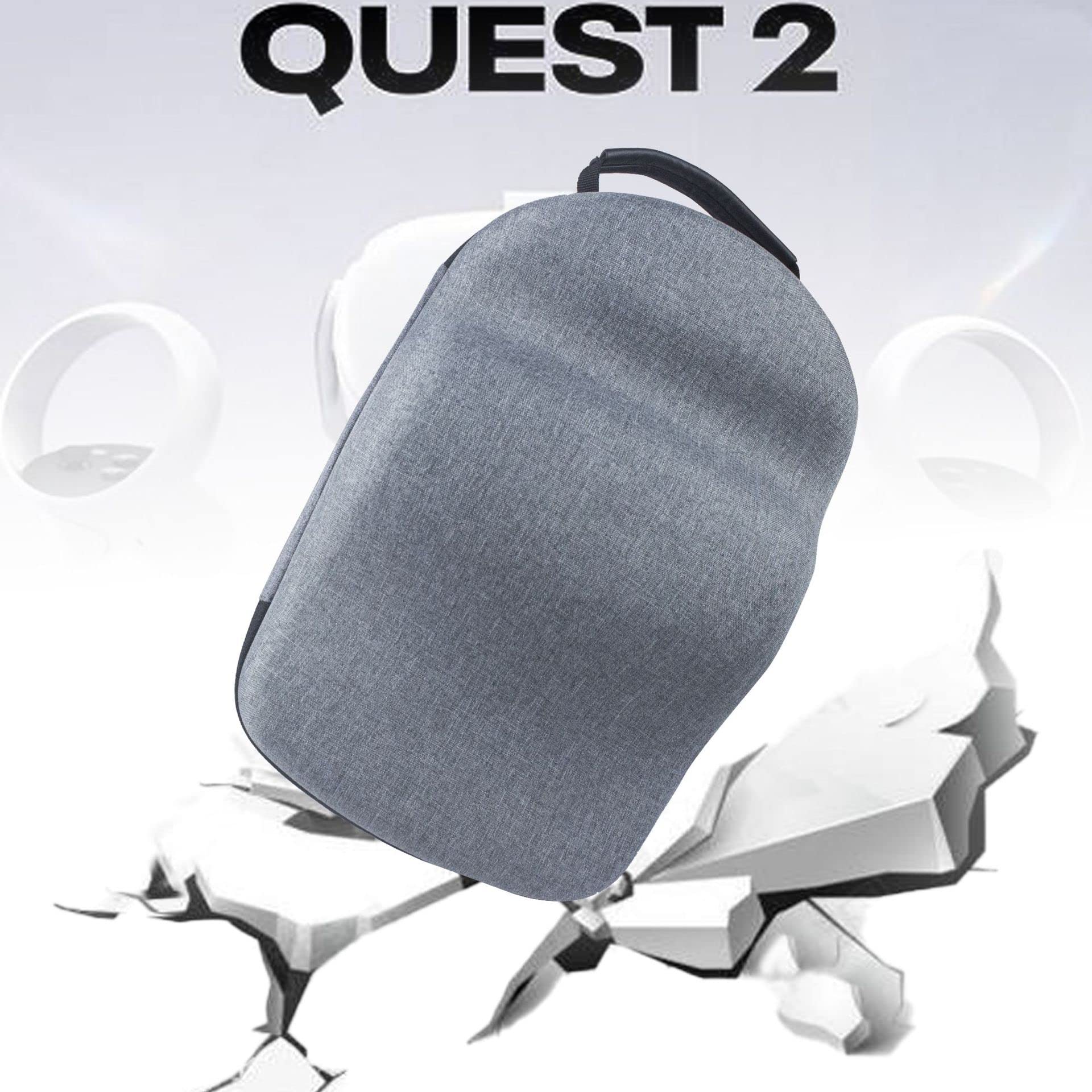 Case for Oculus Quest 2 Compatible with Elite Strap, JOYSOG Portable Hard Storage Bag Travel Carrying Case for Oculus Quest 2 VR Headset and Accessories