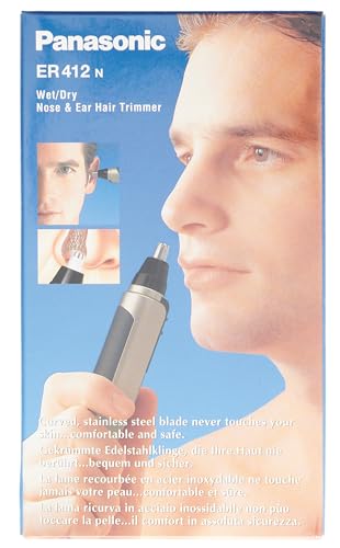 Panasonic ER-412 Water Washable Nose/Ear Hair Trimmer Black