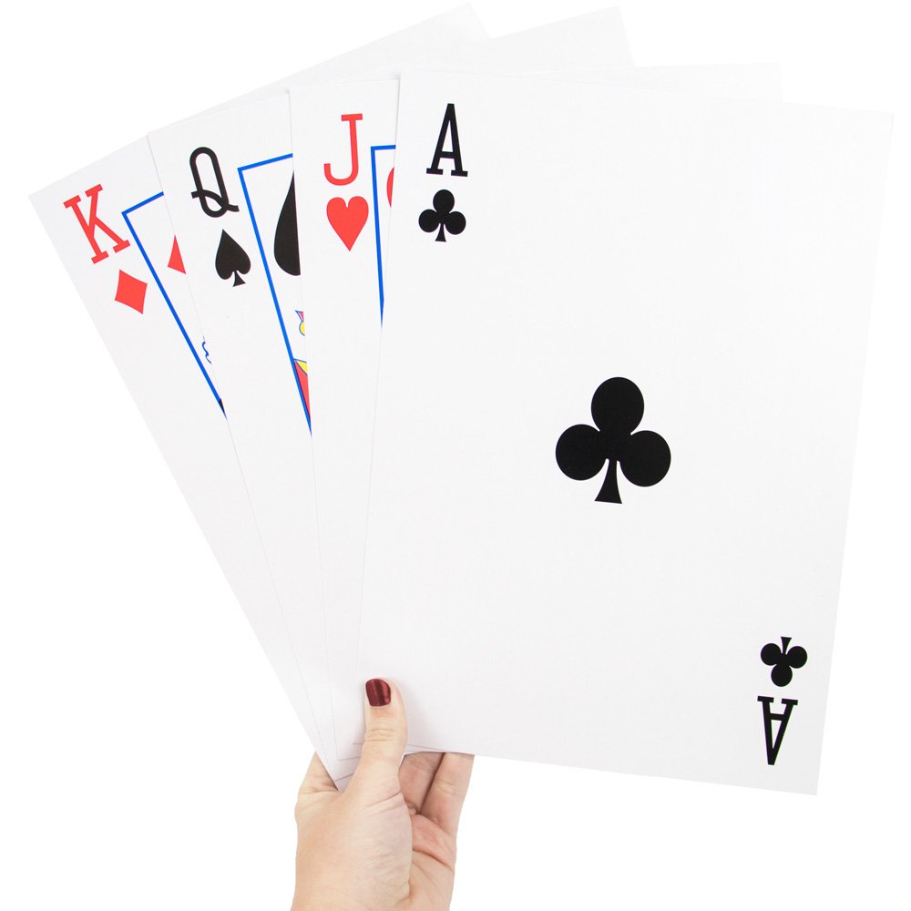 Midway Monsters Jumbo and Super Jumbo Oversized Playing Cards | 54 Cards | Poker Deck of Cards | Super Jumbo Oversized 8.25"x11.75"