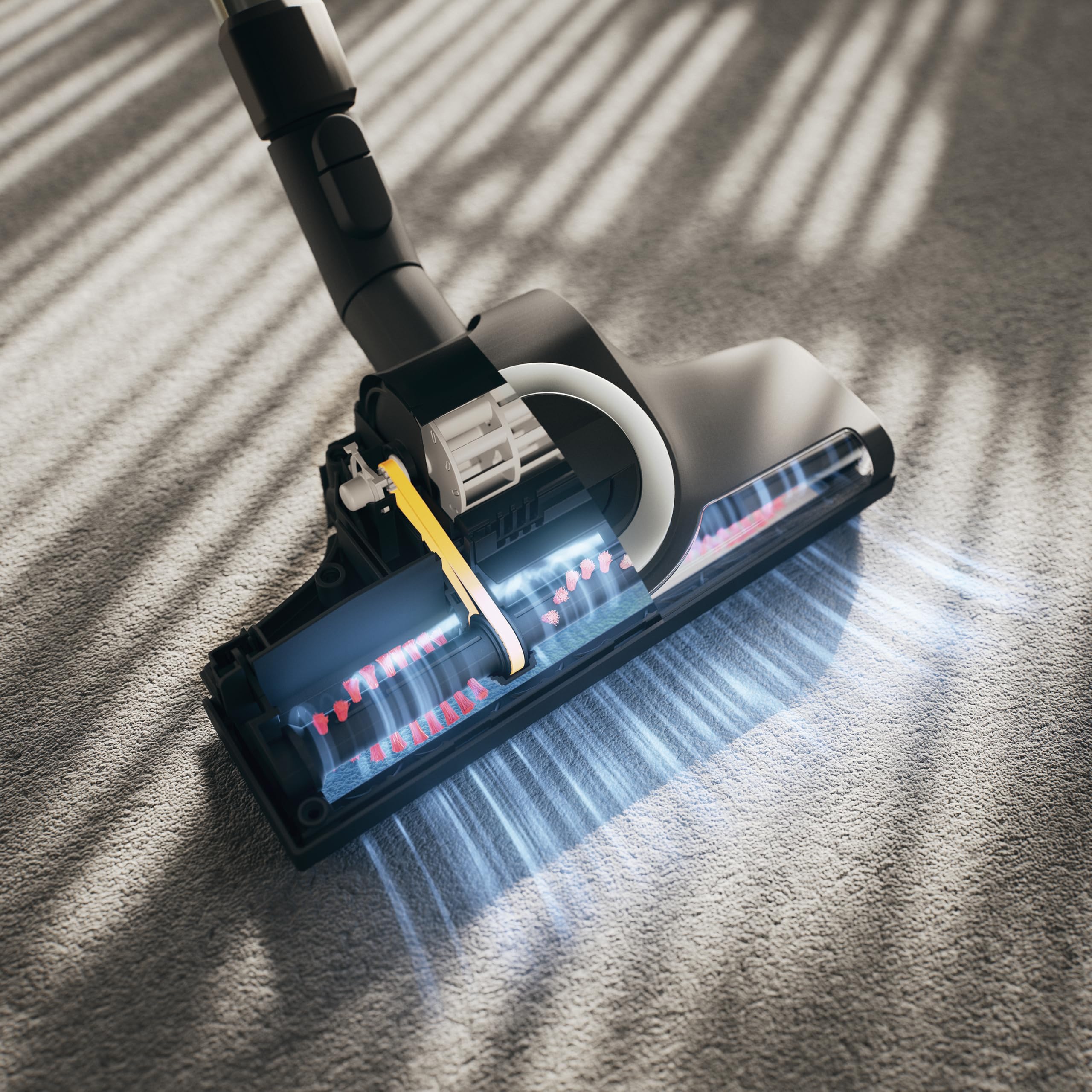 Miele TurboTeQ Turbo Brush STB 305-3, Attachable Floorhead for Effortless Vacuuming of Low-Medium Pile Carpet Black 28cm x 28cm