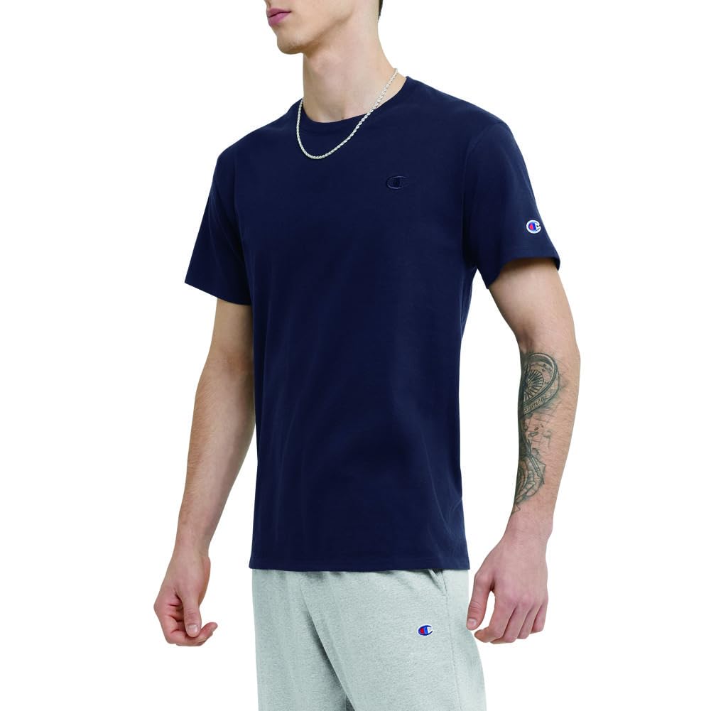 Champion mens Classic T-shirt, 1919 Logo T Shirt, White-586574, Large US