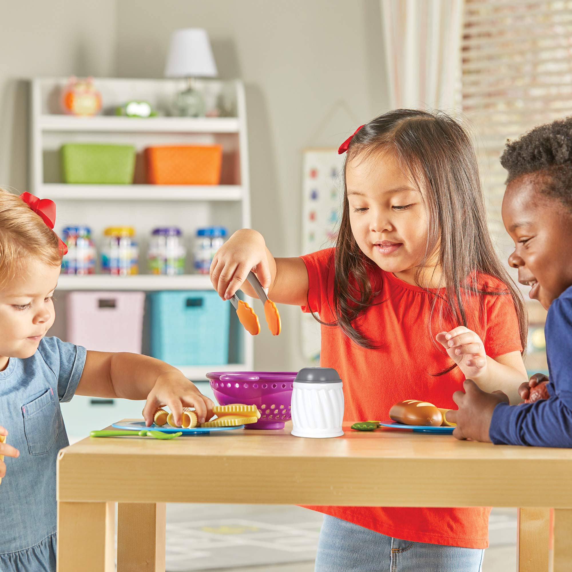 Learning Resources New Sprouts Pasta Time - 20 Pieces, Ages 2+ Pretend Play Food for Toddlers, Preschool Learning Toys, Kitchen Play Toys for Kids