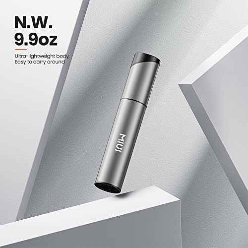 MIUI Handheld Vacuum Cordless - Car Vacuums Rechargeable, Mini Vaccum Cleaner, Lightweight & Powerful Suction - Easy to Clean Desktop and Small Spaces, Hand Held Vacuum Wireless (Silver)