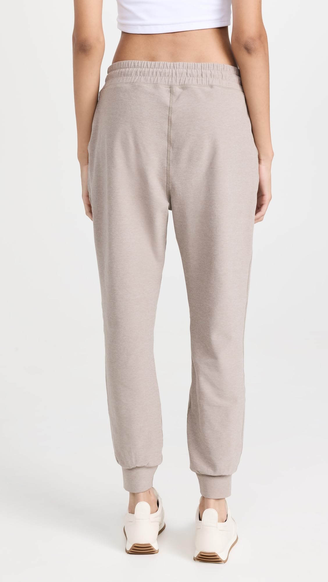 Beyond Yoga Women's Spacedye Commuter Midi Joggers, Woodland Heather, Brown, S