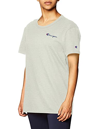 Champion Women's The Boyfriend TEE, GFS SILVER GREY, LARGE