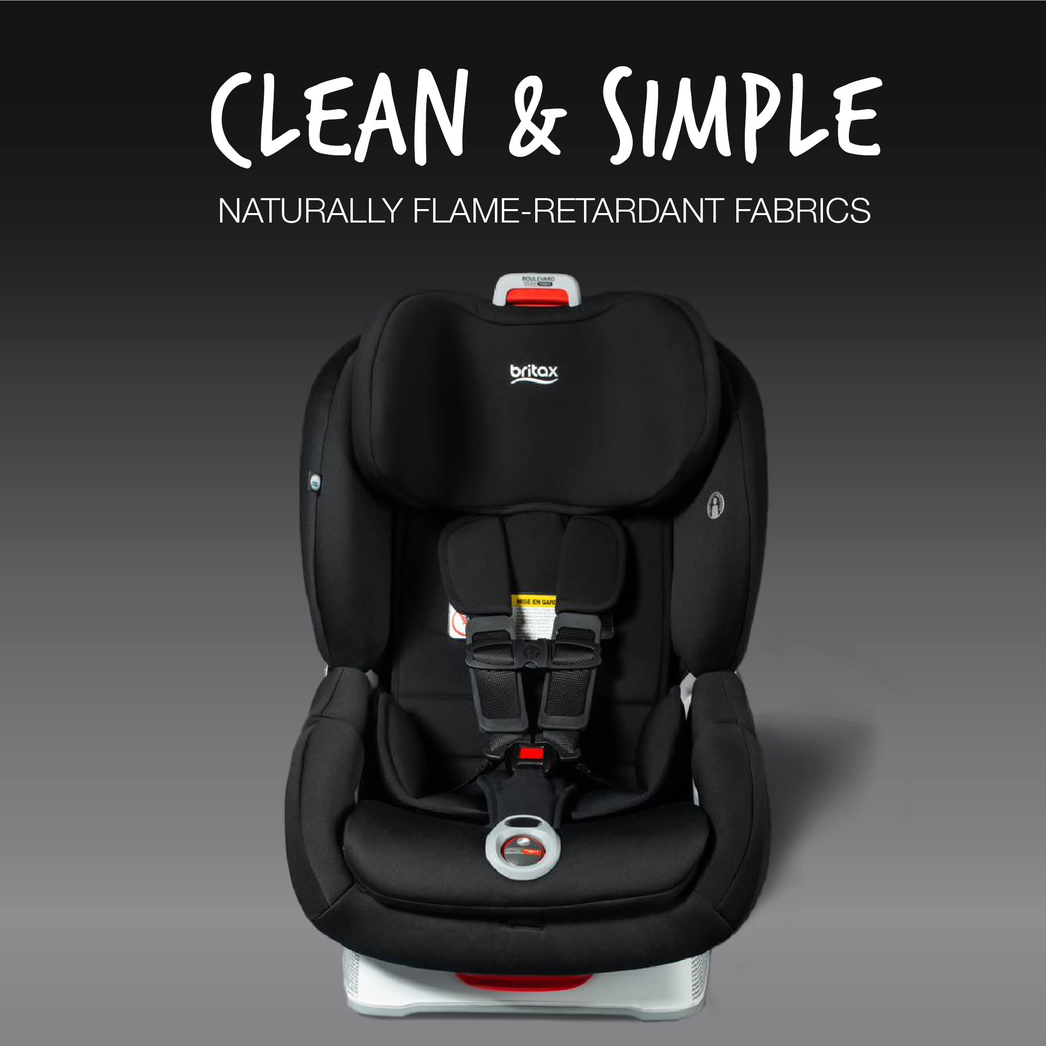 Britax Boulevard Clicktight Convertible Car Seat, Black Contour SafeWash
