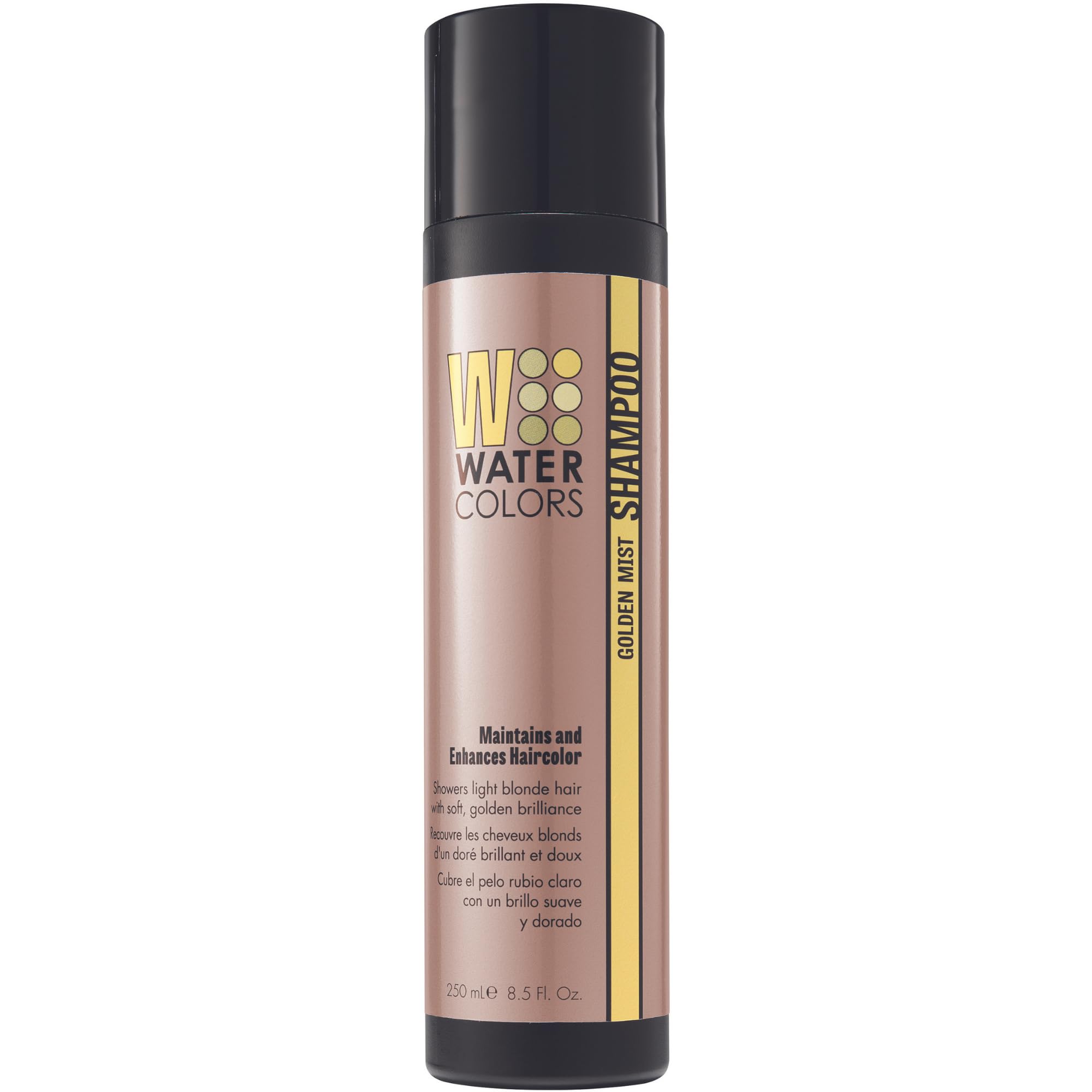 Watercolors Semi Permanent Color Depositing Shampoo. Sulfate & Paraben Free to Maintain & Enhance Hair Color 8 fl oz - GOLDEN MIST