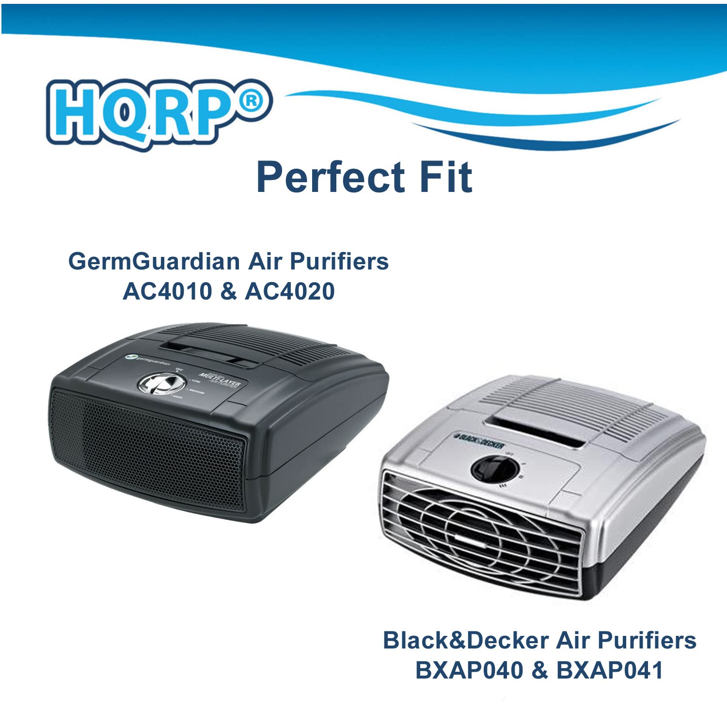 HQRP 2-pack HEPA Filter compatible with Black&Decker BXAP040 BXAP041 Table Top, parts BXFLTX FLT4010 Replacement