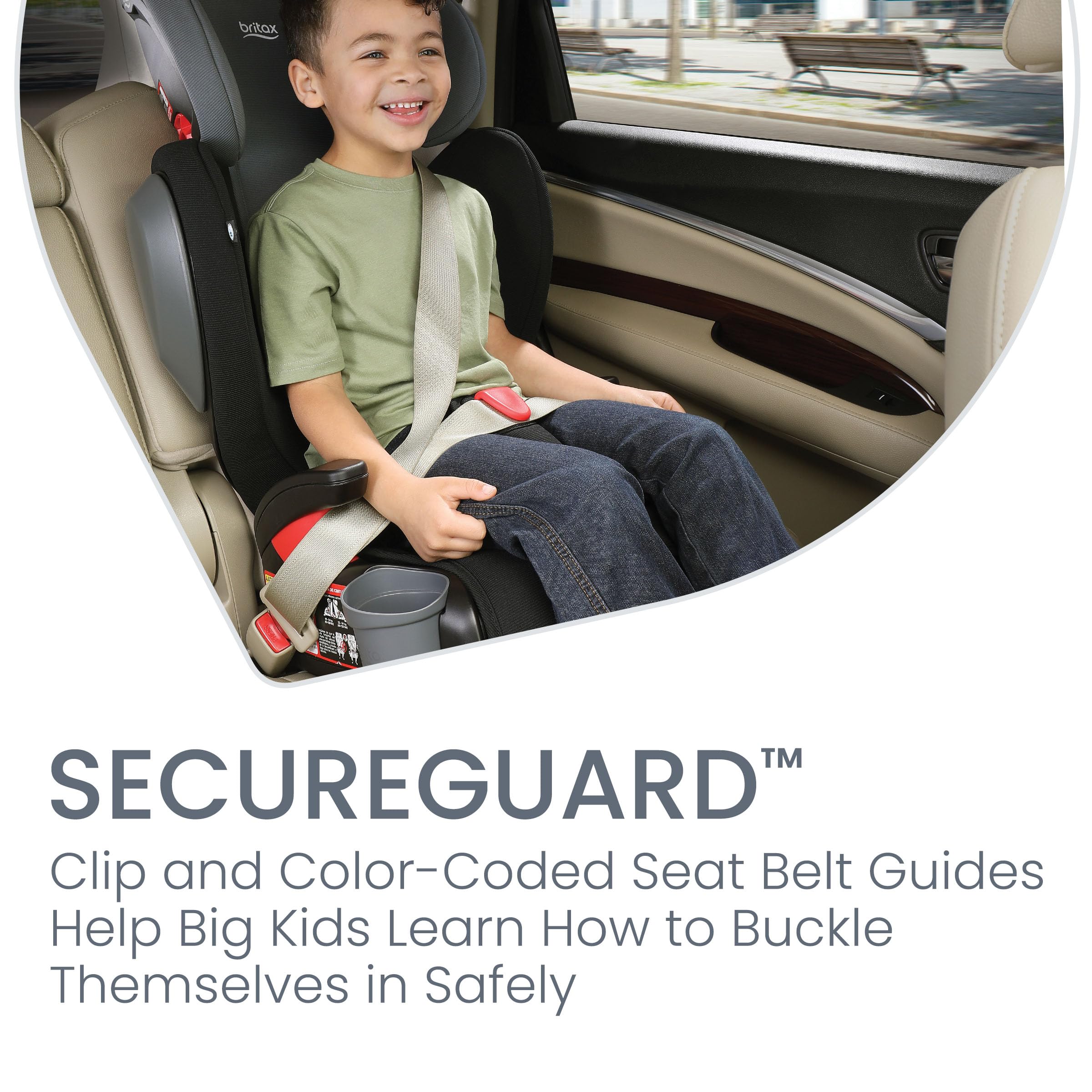 Britax Highpoint 2-Stage Belt-Positioning Booster Car Seat, Cool Flow Gray - Highback and Backless Seat