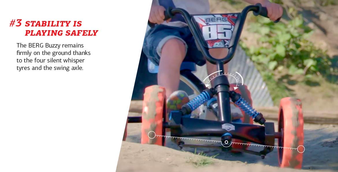 BERG Toys Buzzy Nitro Kids Pedal Go Kart for 2 to 5 Year Olds