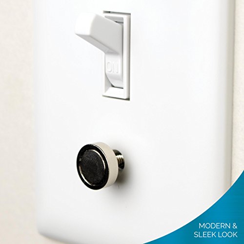 Savvy Home Magnetic Key Rack (2 Pack) | Key Holder for Light Switch | Smart Modern Design for Keychain Rings, Car Keys, Key FOBs | Easy Installation
