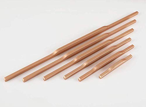 cabinet handles,drawer handles,dresser knobs,3.78" 5" 6.3" 7.55" Rose Gold Extra Length Closet Pull Handle Drawer Door Pulls Dresser Handle Kitchen Cabinet Cupboard Handle Hardware,3.78" holetohole
