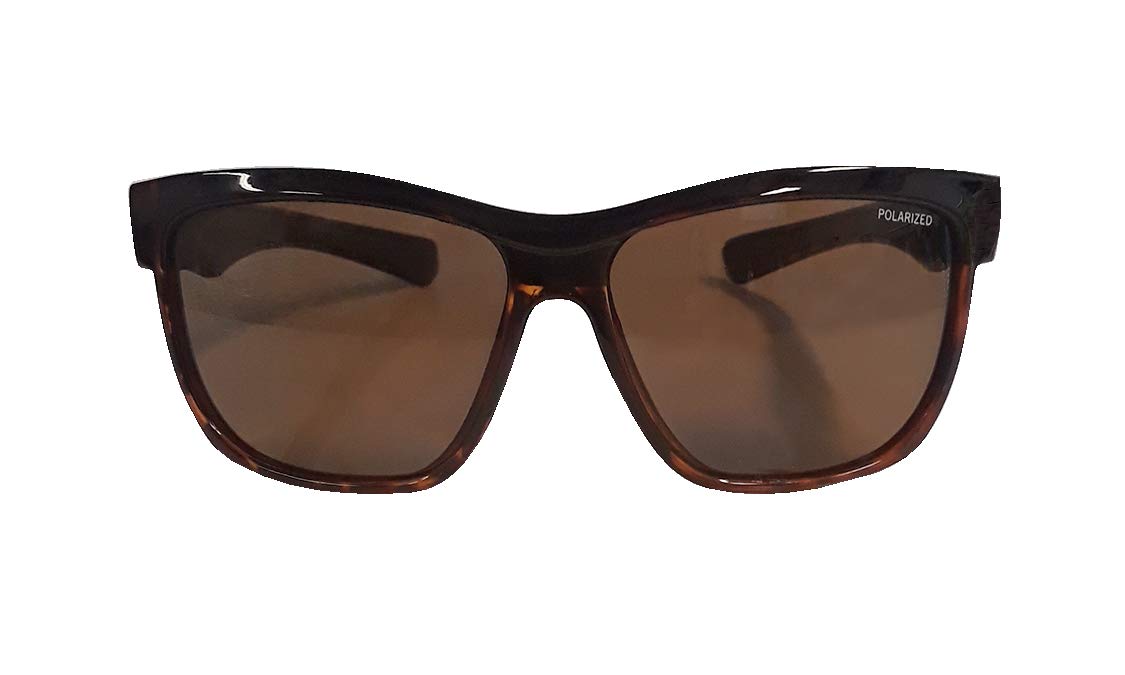 BOMBER Polarized Sunglasses for Women, Shiny Tortoise frame with Polarized Brown Lens, Non-Slip Black foam inner lining. UV Protection, Women’s Sunglasses - JA112