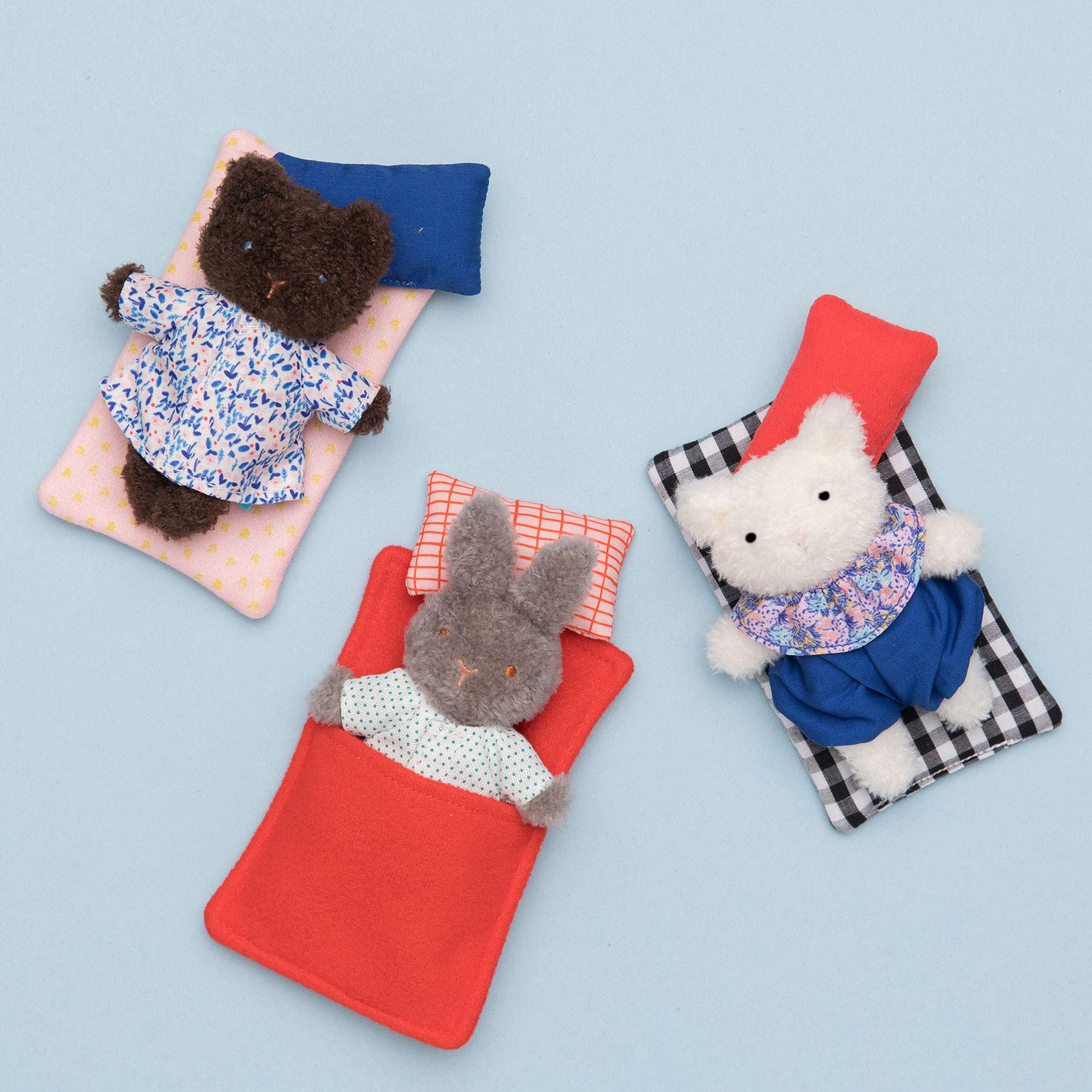 Manhattan Toy Little Nook Berry Bunny Stuffed Animal with Removable Clothing, Sleeping Bag & Keepsake Box