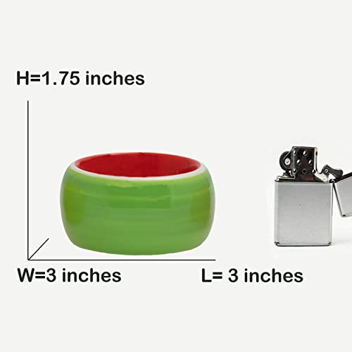 HERCOCCI Hamster Food Bowl, Ceramic - Rabbit Food Dish and Water Bowl for Bunny Guinea Pig Gerbil Ferret Syrian Hamster Chinchilla (2 Pack)
