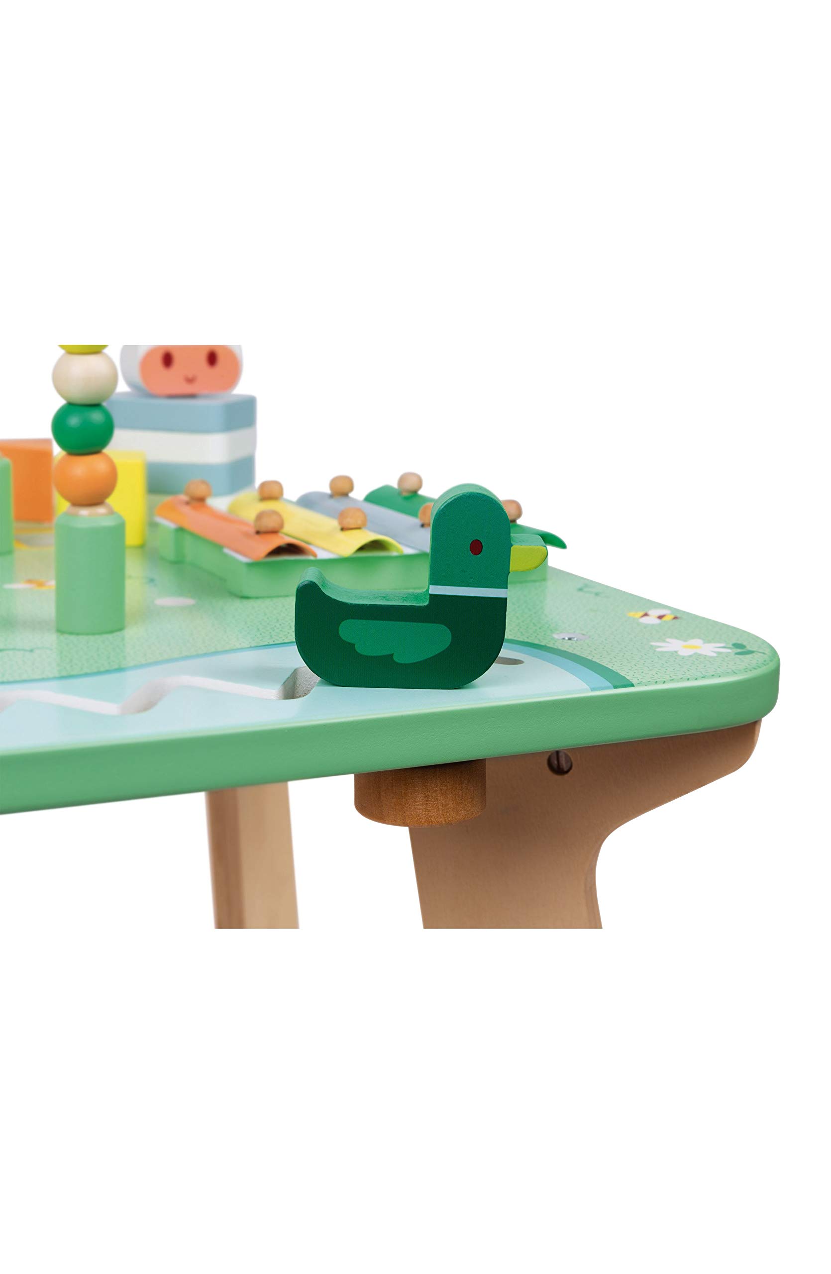 Janod Wooden Pretty Meadow Activity Table - 21.1" Tall - Ages 12 Months+ - J05327